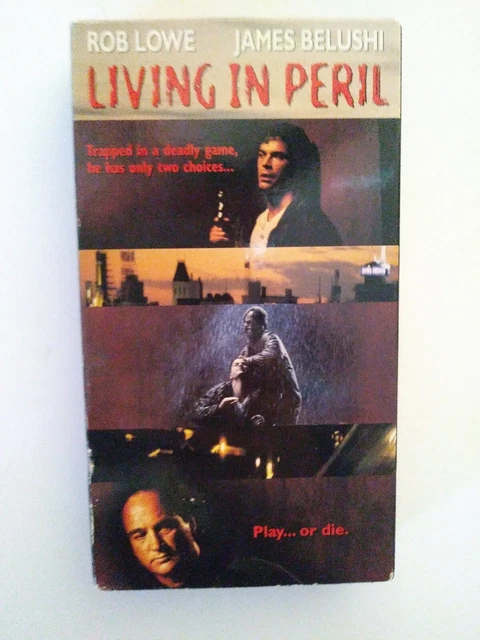 LIVING IN PERIL VHS Rob Lowe, James Belushi, Dean Stockwell; Jack ...