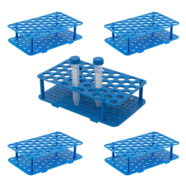 20PCS 50-WELL CENTRIFUGE Tube Rack, Test Tube Racks for Lab, Blue $72. ...