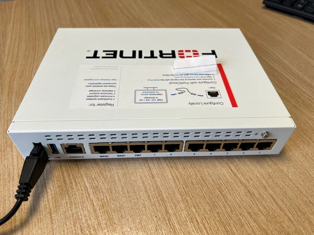 FORTINET FORTIGATE 60E Secure Firewall Appliance FG-60E (PSU Included ...