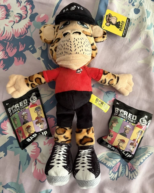 BORED OF DIRECTORS Soft Toy Plush Ape #3179 B3 (AKA Banksy III) & 2 x ...