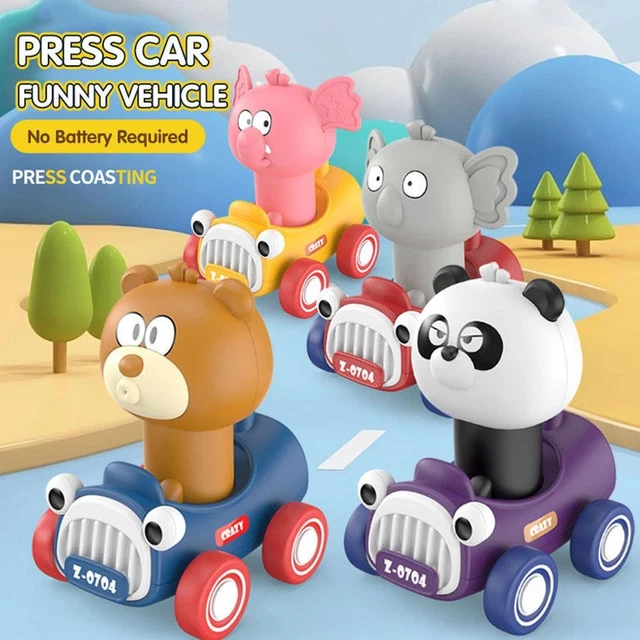 PRESS AND SLIDE animal car toy Kids Surprise Gift Play Vehicle D2P7 ...