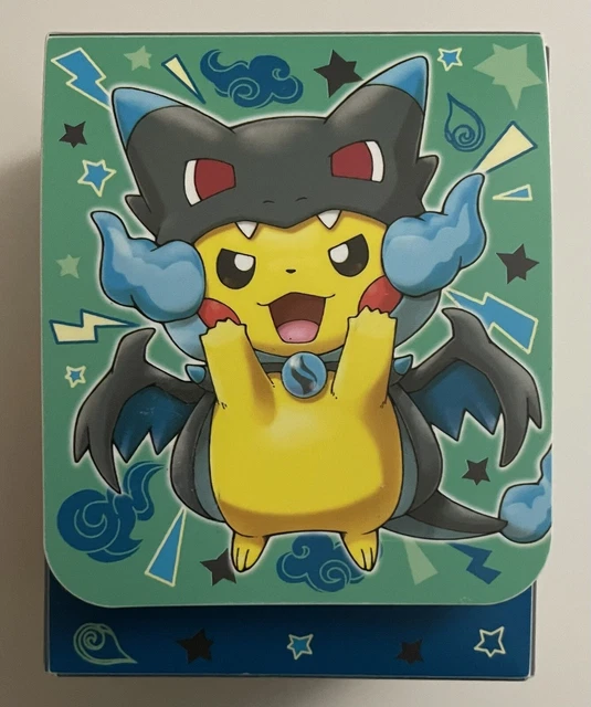 POKEMON MEGA CHARIZARD X Poncho Pikachu Deck Box Pokemon Center ...