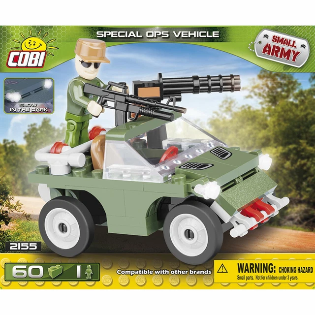 COBI SPECIAL PATROL Vehicle Construction Blocks Small Army 60 pieces ...