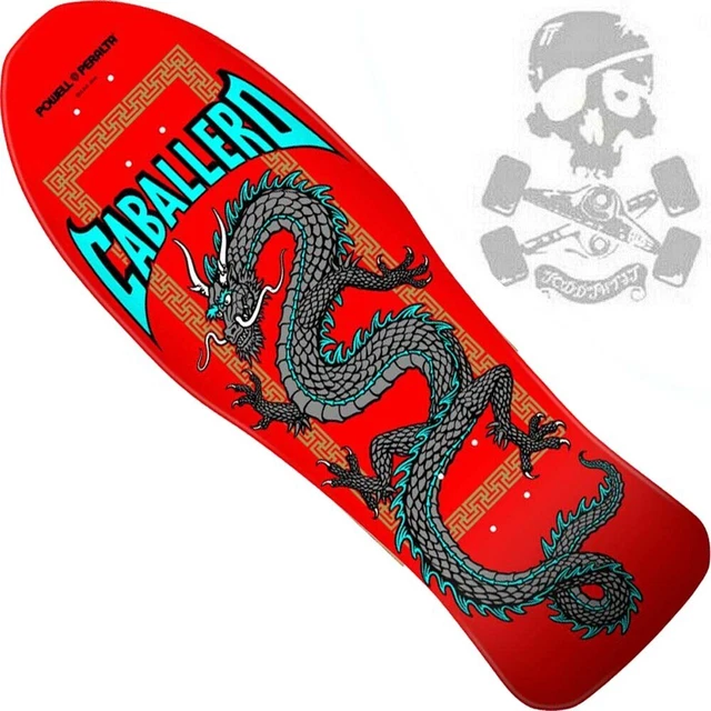 POWELL PERALTA STEVE Caballero Chinese Dragon Skateboard Deck Red BONES ...
