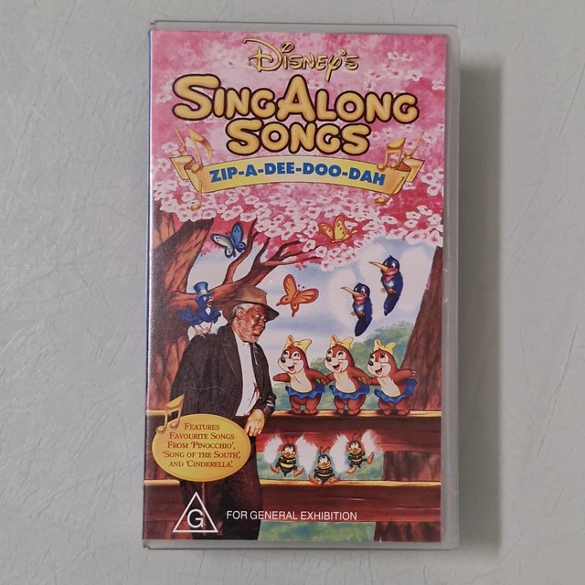 DISNEY SING ALONG Songs - Zip A Dee Doo Dah VHS | NEW Tape SEALED ...