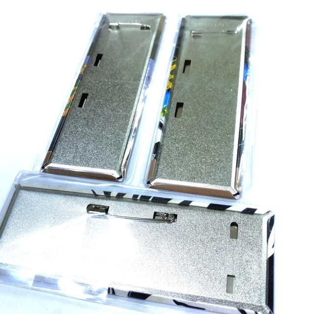 DEMON SLAYER: KIMETSU no Yaiba Playing Card Badge, Long Square Badge ...