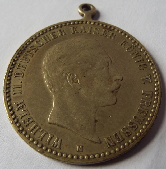 1888 GERMAN EMPIRE MEDALLION EMPEROR KING Wilhelm II Friedrich III ...