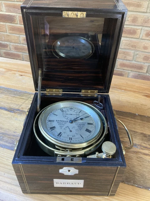 ANTIQUE MARINE CHRONOMETER BARRAUD 3143 mid 19 Century £3,066.72 ...