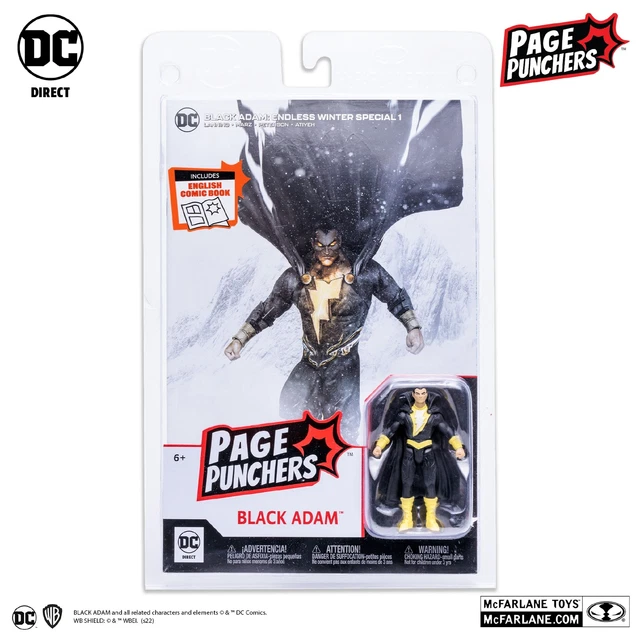 DC PAGE PUNCH Black Adam + Comic 3inch Figurine Mcfarlane Toys EUR 22 ...
