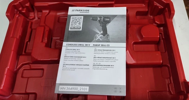 PARKSIDE DRILL ,CARRY case, parkside performance 20v series,storage box ...