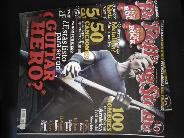 ROLLING STONE MAGAZINE Calamaro Jack White Neil Young U2 Tina Fey N°115 ...