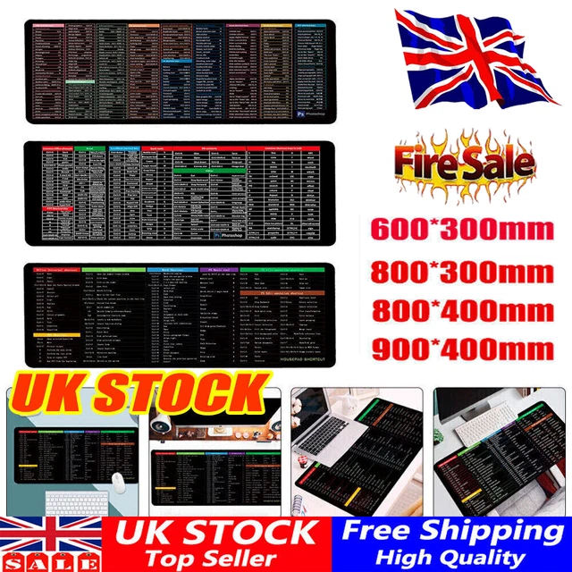 EXCEL SHORTCUTS CHEAT Sheet Office Mouse Pad Keyboard Mats Desk Giant ... EXCEL SHORTCUTS CHEAT Sheet Office Mouse Pad Keyboard Mats Desk Giant ...