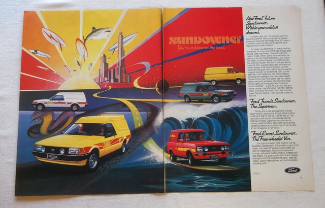 FORD SUNDOWNER VAN Advertisement removed from Magazine XD Falcon Escort ...