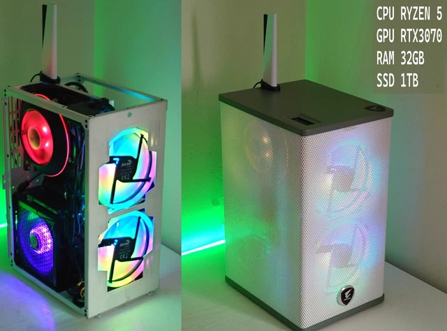 MINI ITX GAMING PC, Ryzen 7 7800x3D, RTX 4070 Ti, 32GB DDR5, Dan A4 H20 ...