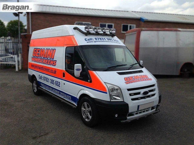 ROOF BAR B1 + LEDs To Fit Mercedes Sprinter 2018+ Van Front Medium High ...