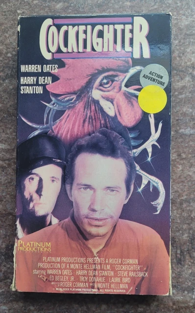COCKFIGHTER VHS WARREN Oates Harry Dean Stanton 1974 Roger Corman £25. ...