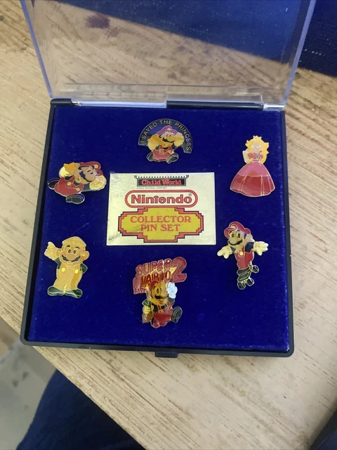 VINTAGE 1989 SUPER Mario Brothers Nintendo Collector Pin Set Child ...