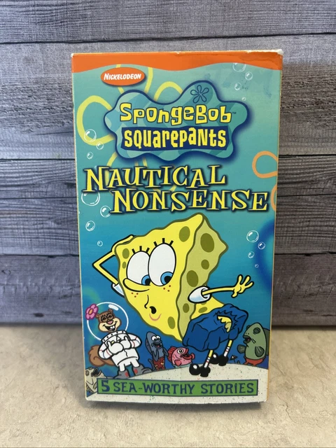 SPONGEBOB SQUAREPANTS NAUTICAL Nonsense VHS Tape 2002 5 Sea-Worthy ...