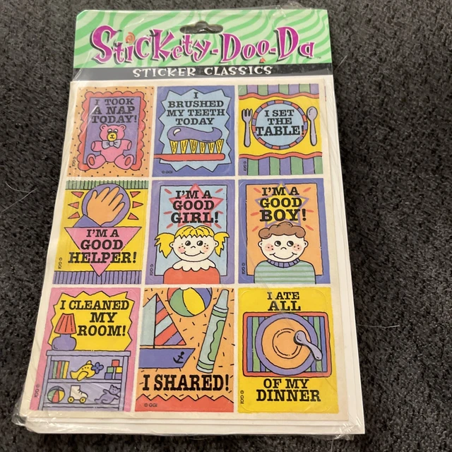 VINTAGE STICKER PACK School Stickety Do Da Bear Boy Girl J25 $3.99 ...