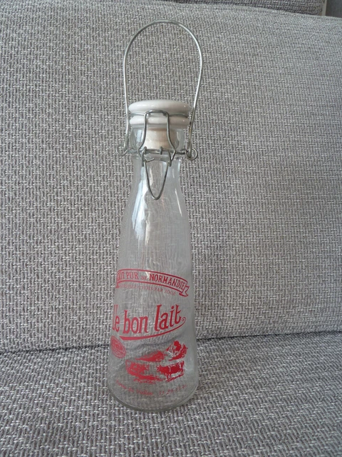 BOUTEILLE EN VERRE Le Bon Lait de Normandie EUR 10,00 - PicClick FR