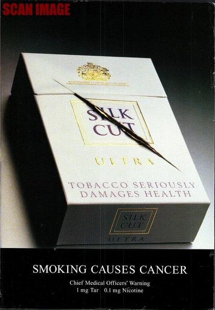 ADVERT SILK CUT Cigarettes (2) Original 1990s Tobacco Smoking Print Ad ...