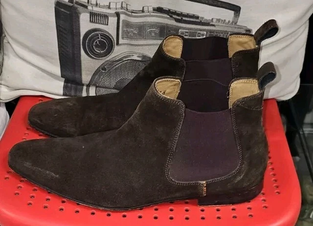 PAUL SMITH FALCONER Brown Suede Chelsea Boots. Size Uk 10.5 £50.00 ...