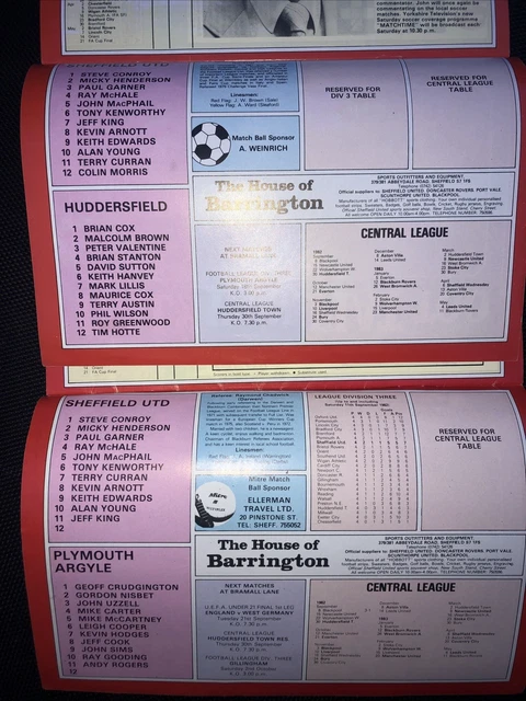 COLLECTION OF SHEFFIELD United Football Programmes £8.12 - PicClick UK