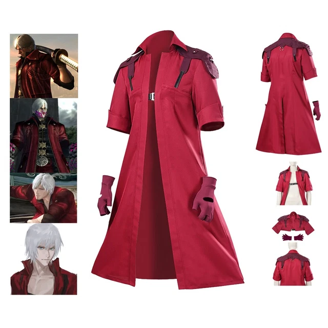 DEVIL MAY CRY(2025) Dante DmC Cosplay Costume Halloween Party Coat ...