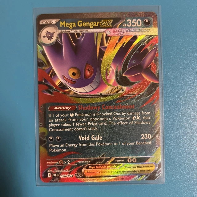POKÉMON TCG MEGA Gengar EX 056/094 Phantasmal Flames Pack Fresh £4.91 ...