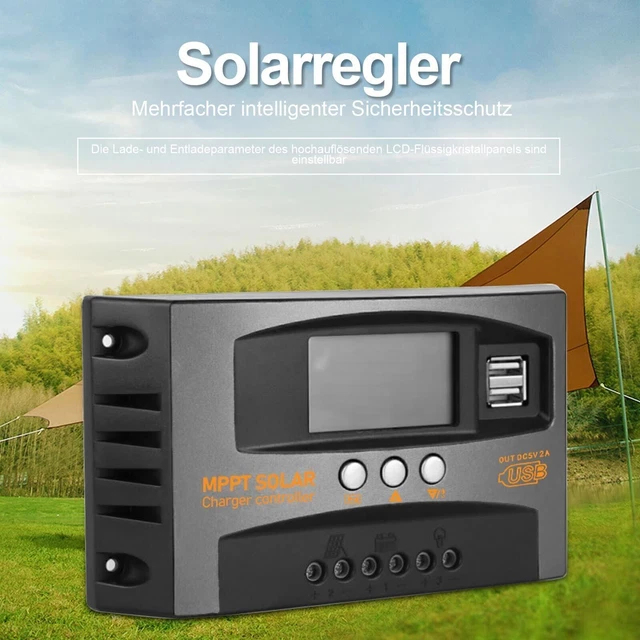 SOLAR LADEREGLER 12V-24V 40A MPPT Solar Panel Controller Realer Paul USB EUR 13,88 - PicClick DE