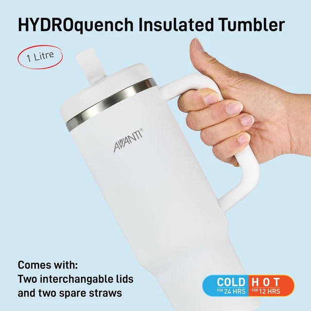 HYDROQUENCH STAINLESS STEEL Insulated Water Quencher, Tumbler 1 Litre ...
