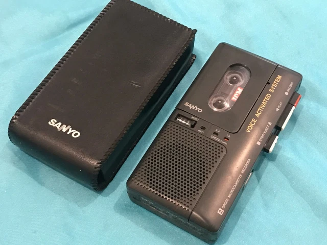 SANYO MICROCASETTE RECORDER Dictation Device Recording Device TRC-550M ...