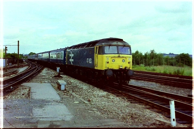 35MM RAILWAY COLOUR Negative Class 47 453 at Derby £1.75 - PicClick UK
