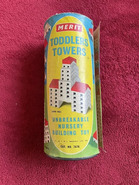VINTAGE RANDALL LTD MERIT TODDLERS TOWERS - BUILDING TOY £0.99 ...