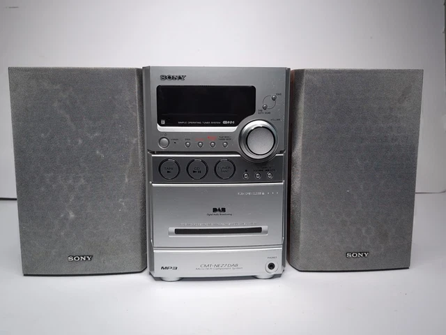SONY CMT-NEZ7 DAB Compact Disc Deck Receiver Micro System With Speakers ...