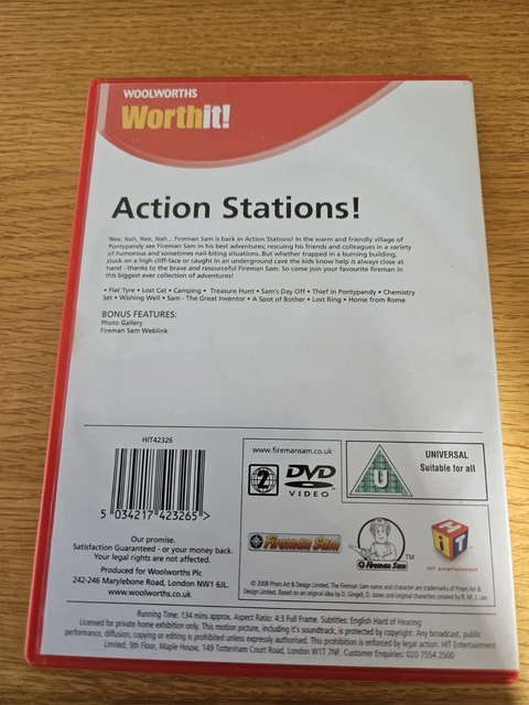 BEST OF FIREMAN Sam Action Stations Dvd Kids Rare Woolworths Worth It ...