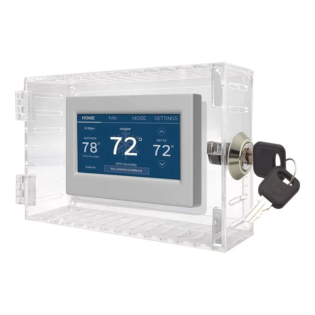 HEAVY DUTY LOCKING Thermostat Guard Anti Tamper Protection Box with ...