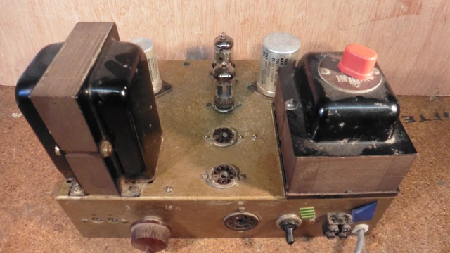 VINTAGE STERNS VALVE Amplifier, 3 Valves missing, Parmeko Transformer ...