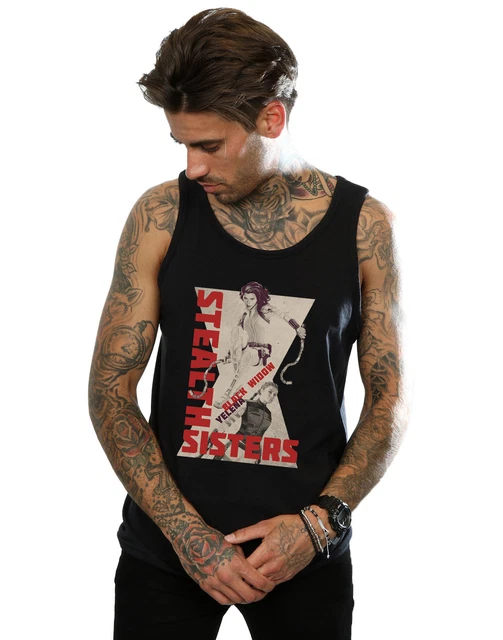 MARVEL HOMME BLACK Widow Movie Stealth Sisters Tank Top EUR 28,79 ...