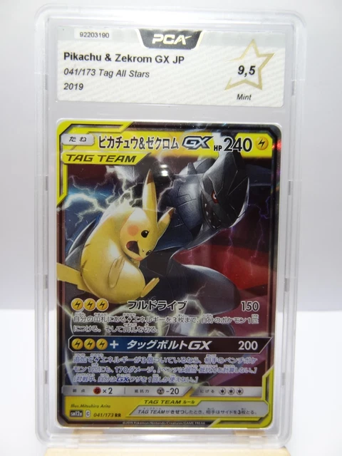 CARTE POKÉMON & Pikachu & Zekrom GX " RR 041/173 sm12a Tag All Stars JPN PCA 9,5 EUR 22,99 ...