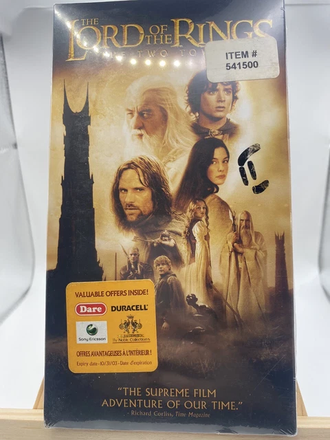 LORD OF THE Rings Two Towers VHS- LOTR Factory Sealed $15.00 - PicClick CA