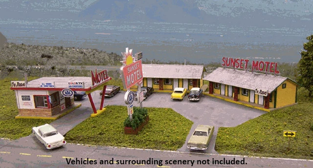 BLAIR LINE HO Scale Building/Structure Kit Sunset Motel/Hotel $62.19 ...