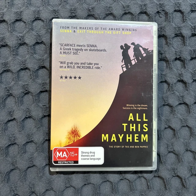 ALL THIS MAYHEM (DVD, 2014) Region 4 Tas Ben Pappas Eddie Martin ...