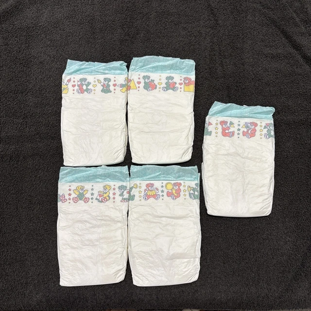 VINTAGE PAMPERS FOR Boys Plastic Back Diaper $45.00 - PicClick