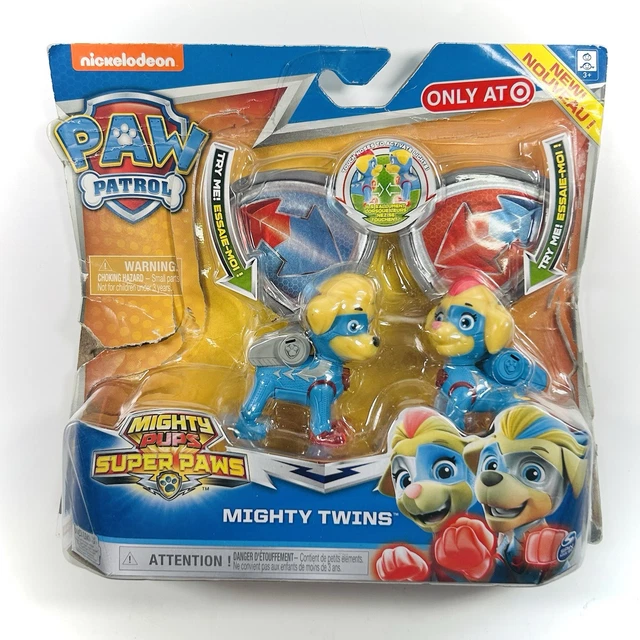 PAW PATROL MIGHTY Twins Tuck and Ella Super Paws Pup & Badge ...