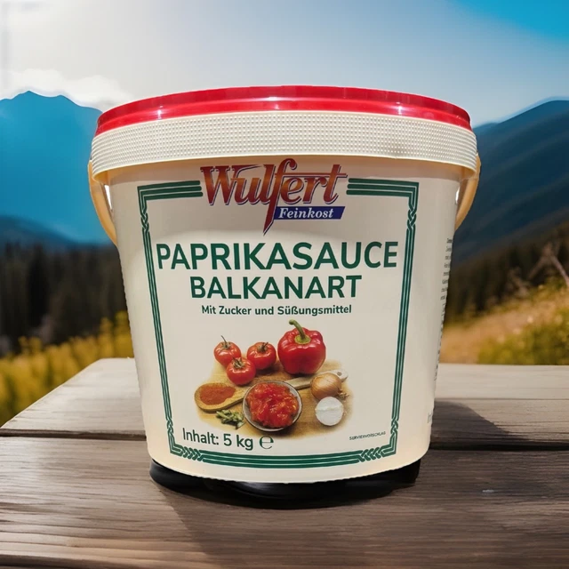 WULFERT FEINKOST PAPRIKASAUCE Balkanart – 5 kg EUR 22,99 - PicClick DE