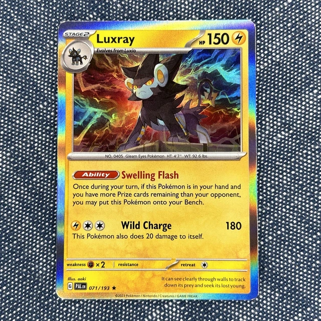 POKÉMON TCG LUXRAY Scarlet & Violet - Paldea Evolved 071/193 Regular ...