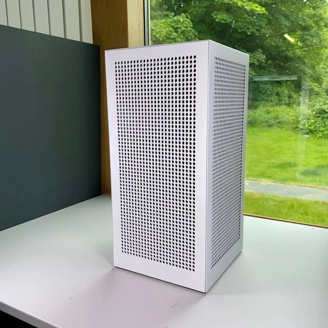 NZXT H1 MINI-ITX PC Gaming Case - Matte White - with Liquid Cooler ...