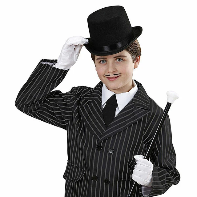 BLACK KIDS HAT Folding Collapsible Top Hat Magician : Trick Performer ...