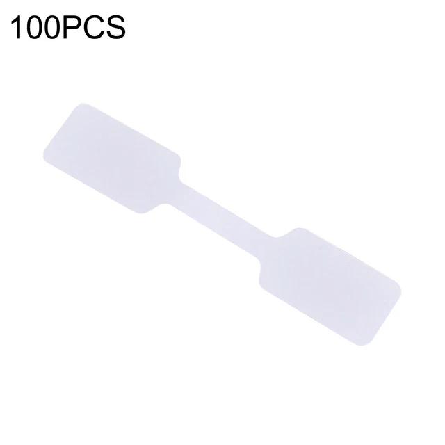 BLANK ADHESIVE STICKER For Ring Necklace Display Price Label Tags ...